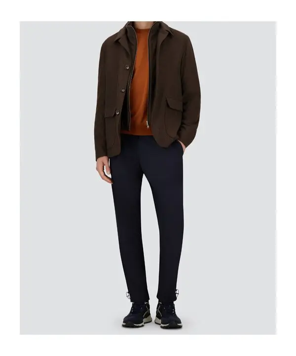 Herno Resort Blazer In Cashmere And Silk