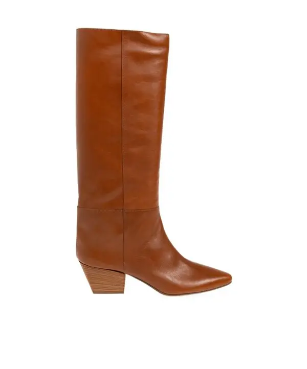 FORTE_FORTE Pointed-toe Tall Boots - Brown
