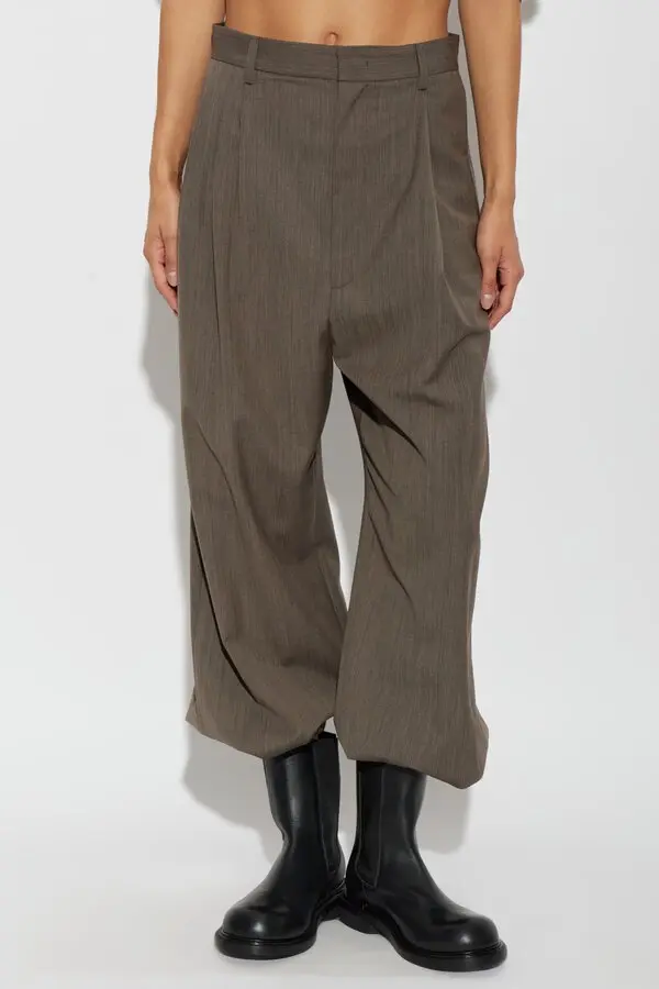 Moschino Pleated Trousers With Belt Loops