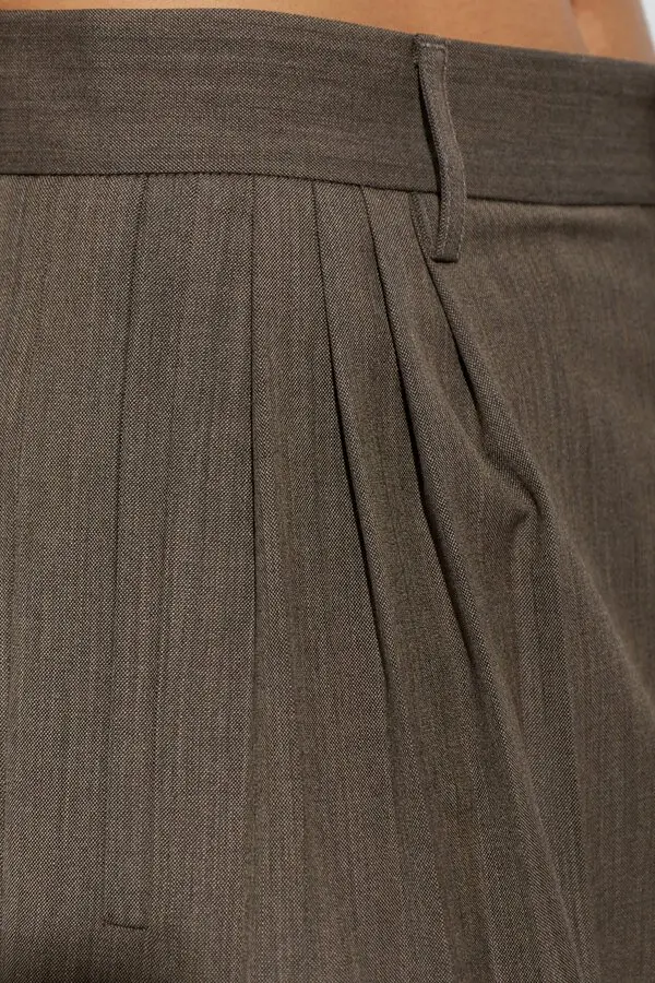 Moschino Pleated Trousers With Belt Loops