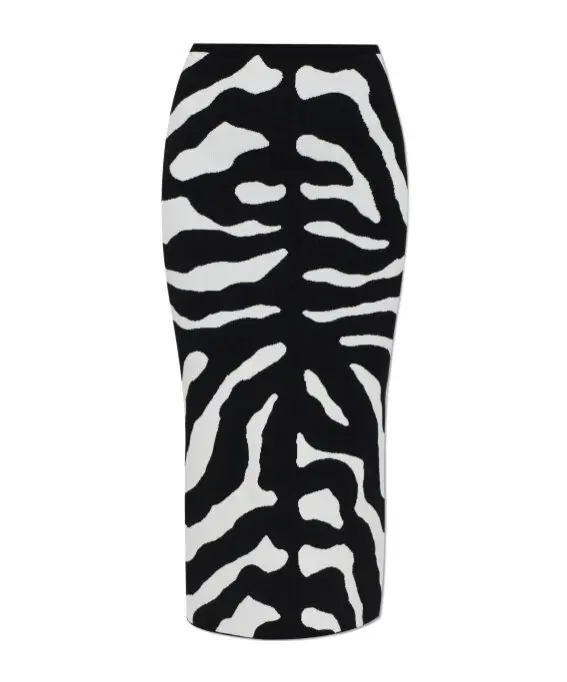 Moschino Patterned Pencil Skirt