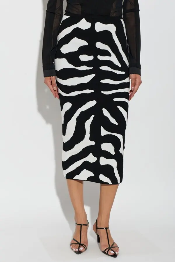 Moschino Patterned Pencil Skirt
