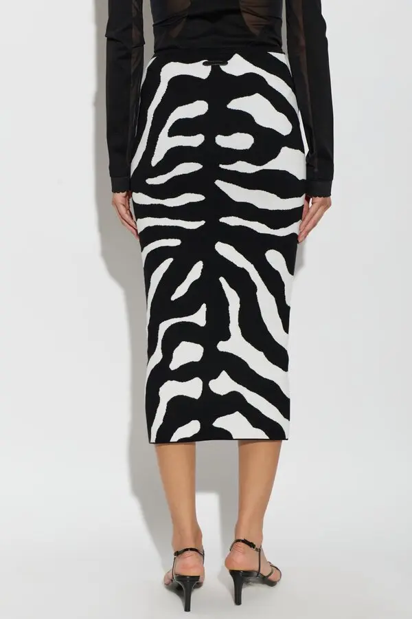 Moschino Patterned Pencil Skirt