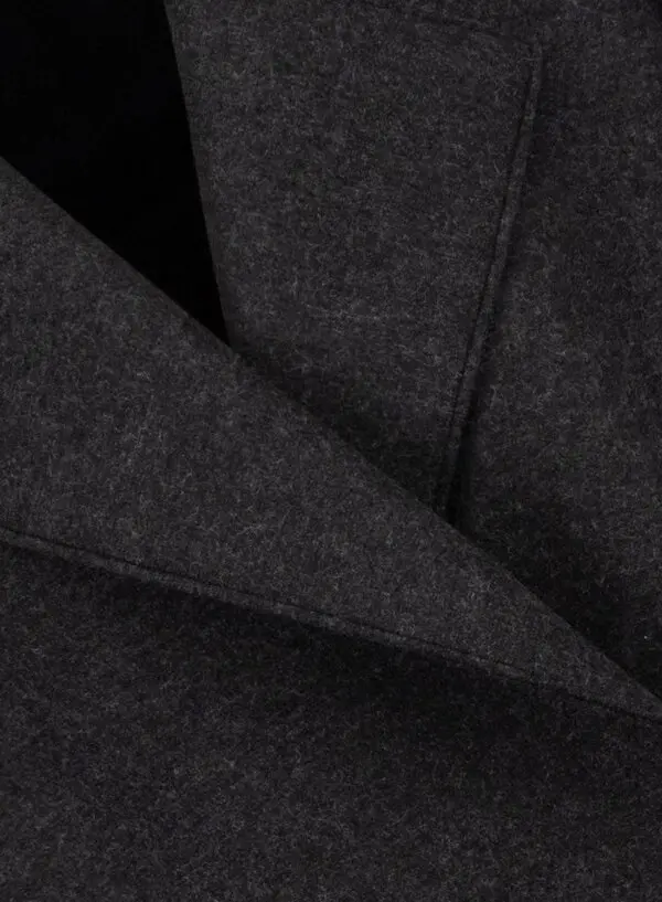 Harris Wharf London Long Oversized Coat In Pressed Wool