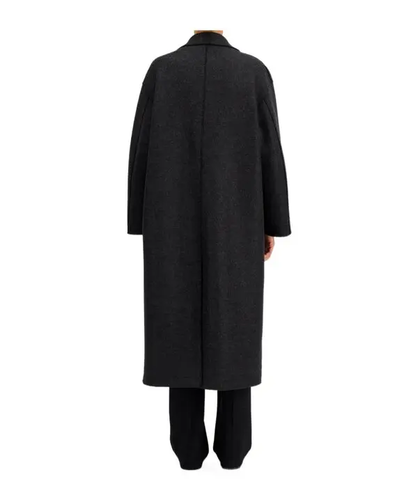 Harris Wharf London Long Oversized Coat In Pressed Wool