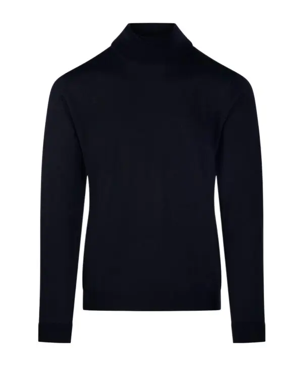 ROBERTO COLLINA Mock-neck Merino Sweater