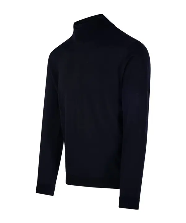 ROBERTO COLLINA Mock-neck Merino Sweater