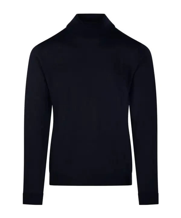 ROBERTO COLLINA Mock-neck Merino Sweater