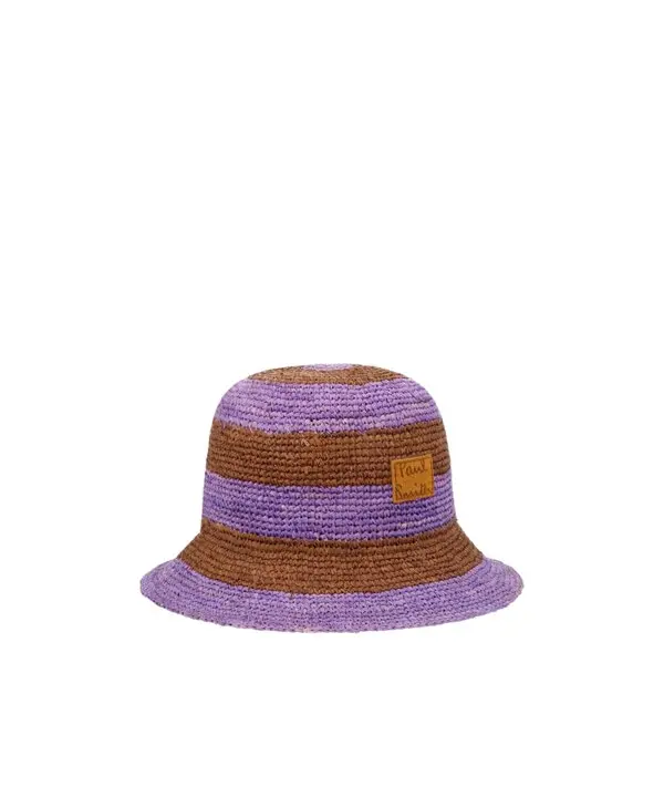 Paul Smith Striped Raffia Bucket Hat