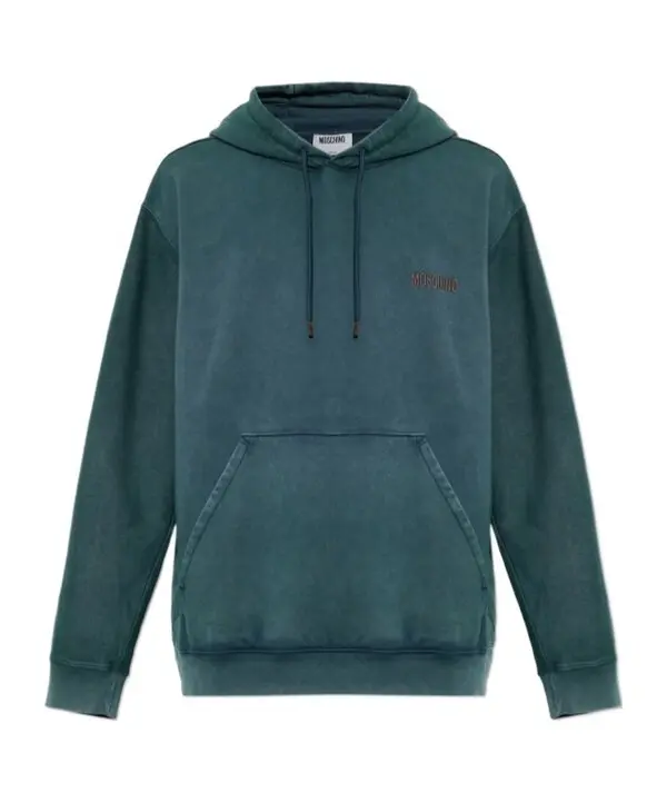 Moschino Long-sleeve Hooded Sweatshirt - Green