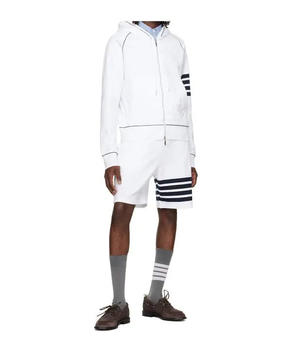 Thom Browne Loopback Stripe-detail Hoodie