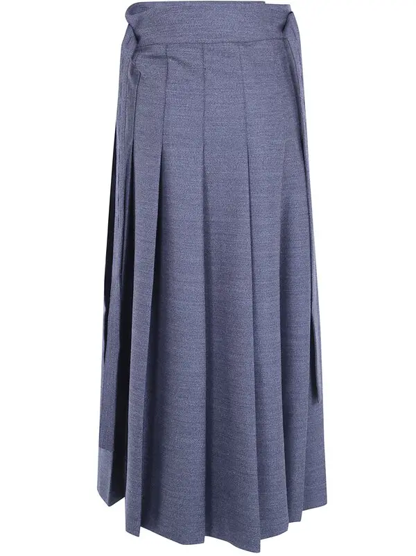 RÓHE Pleated Midi Skirt