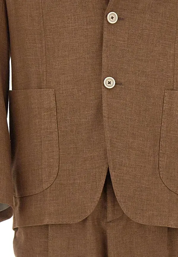 Eleventy Single-breasted Suit And Trousers Two-piece Set