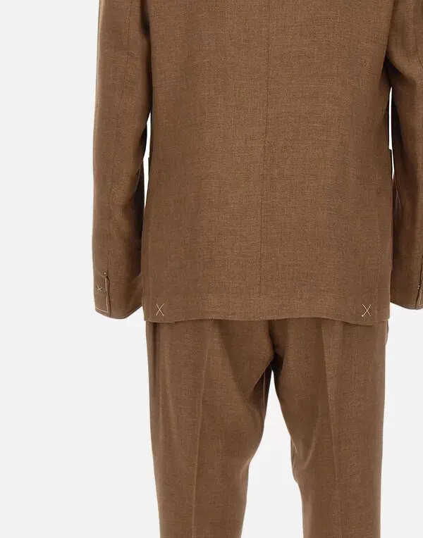 Eleventy Single-breasted Suit And Trousers Two-piece Set