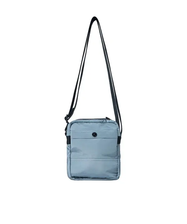 Stone Island Logo Patch Messenger Bag - Blue