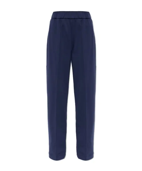 Moncler Elastic-waist Casual Trousers - Navy Blue