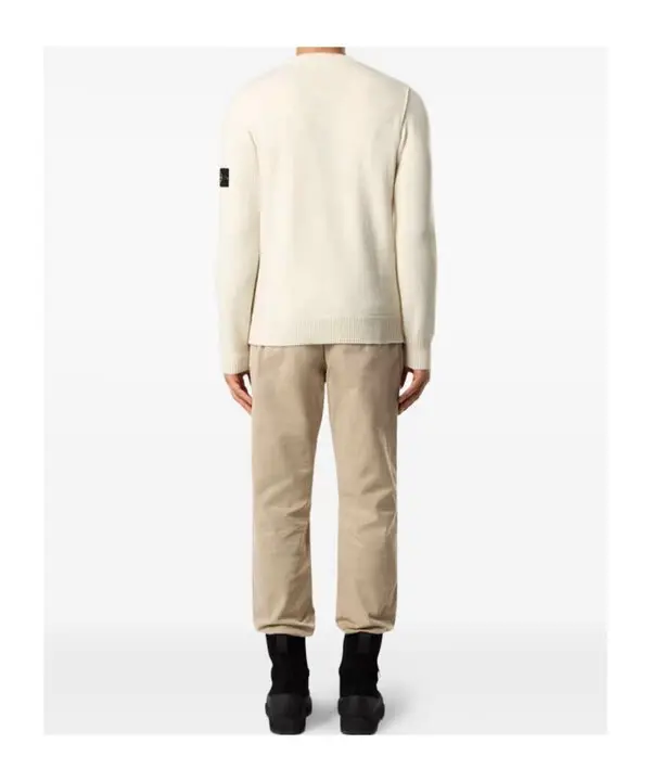 Stone Island Ribbed-knit Crew-neck Sweater