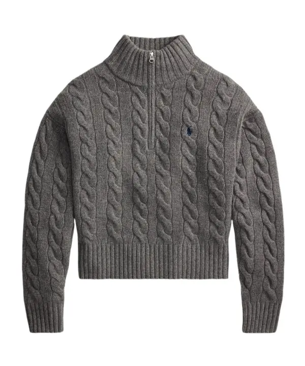 Polo Ralph Lauren Cable-knit Quarter-zip Sweater
