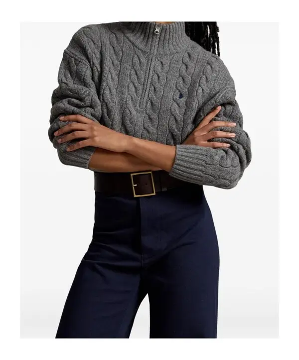 Polo Ralph Lauren Cable-knit Quarter-zip Sweater