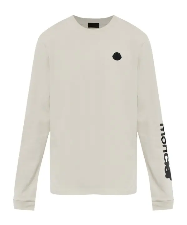 Moncler Crew Neck T-shirt - Sand Beige