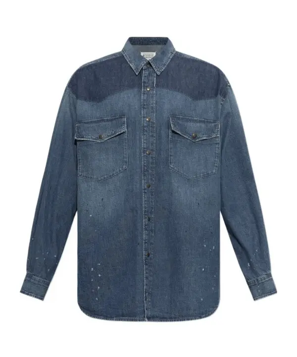 MAISON MARGIELA Long-sleeved Denim Shirt