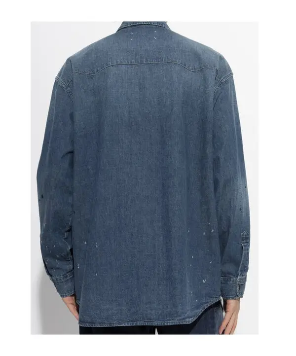 MAISON MARGIELA Long-sleeved Denim Shirt