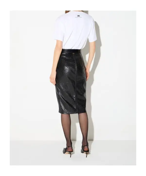 Elisabetta Franchi Short Sleeve Jersey T-shirt With Graphic Print