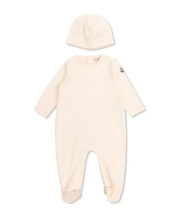 Moncler Baby Bodysuit And Hat Set