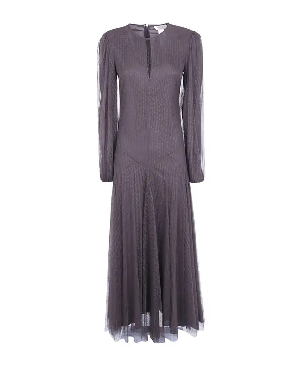 TWINSET Sheer Long-sleeve Dress - No