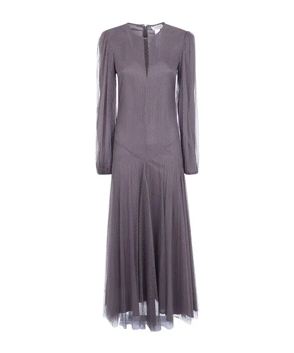 TWINSET Sheer Long-sleeve Dress