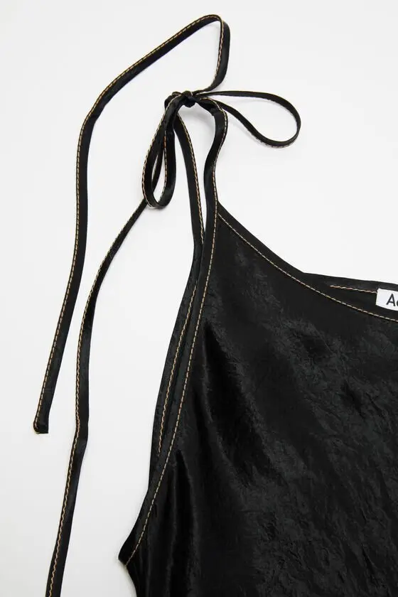 Acne Studios Sleeveless Satin Maxi Dress