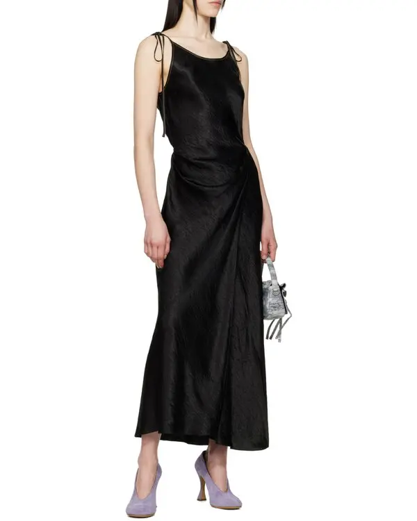 Acne Studios Sleeveless Satin Maxi Dress