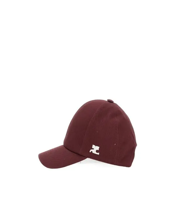 COURREGES Logo-patch Cotton Cap