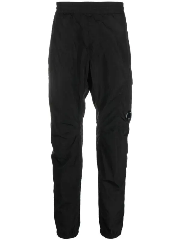 C.P. COMPANY Lens-detail Tapered Track Pants - Black