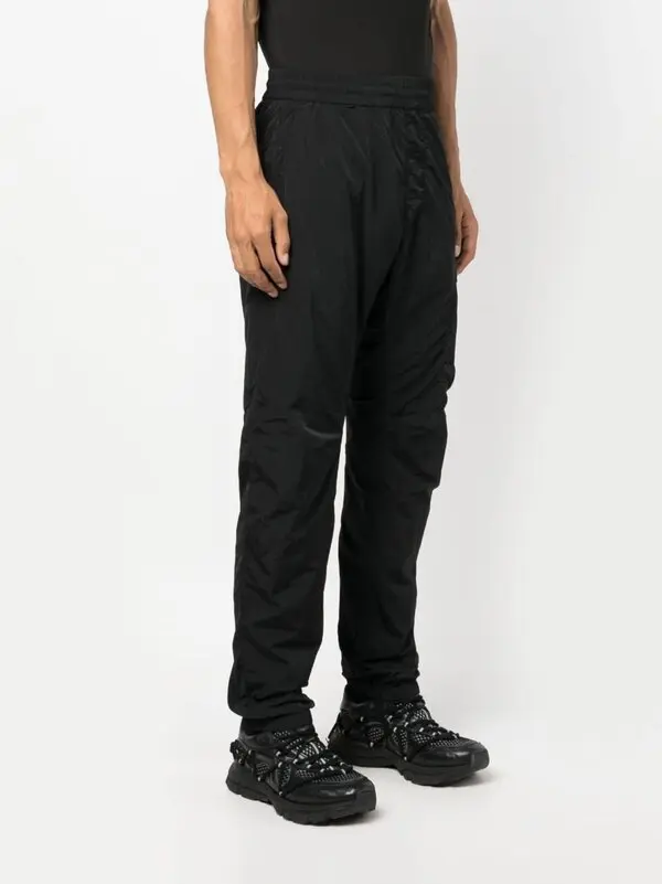 C.P. COMPANY Lens-detail Tapered Track Pants - Black