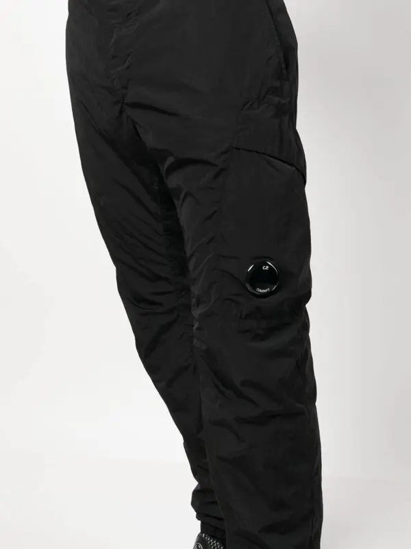 C.P. COMPANY Lens-detail Tapered Track Pants - Black