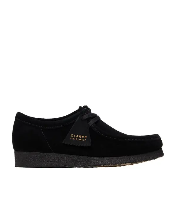 Clarks Wallabee Derby Shoes - Black
