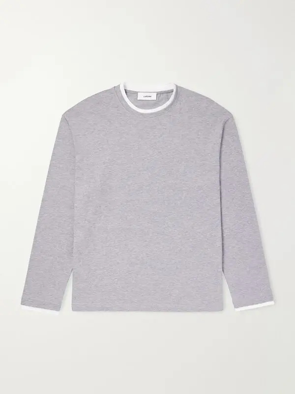 LARDINI Cotton-jersey T-shirt