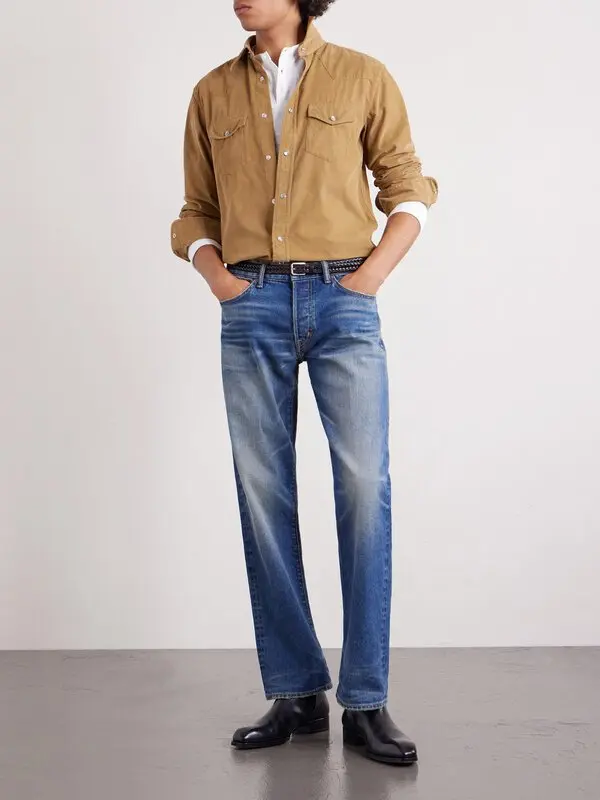 TOM FORD Slim-fit Cotton-corduroy Shirt