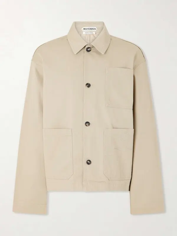JW Anderson Logo-embroidered Cotton-twill Jacket
