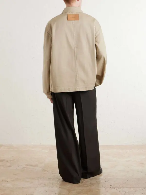 JW Anderson Logo-embroidered Cotton-twill Jacket