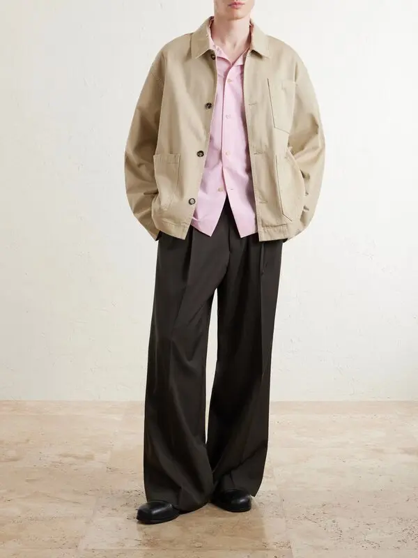 JW Anderson Logo Embroidered Cotton Twill Jacket