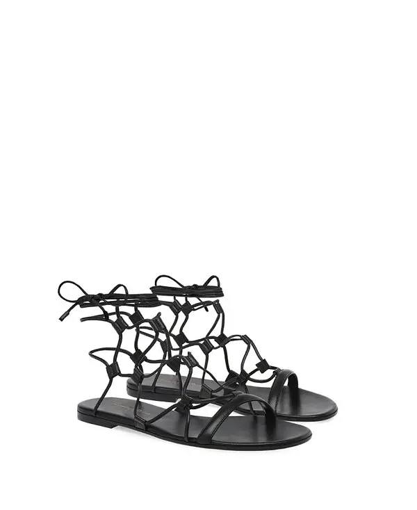 GIANVITO ROSSI Giza 05 Sandals - Black Nappa Leather