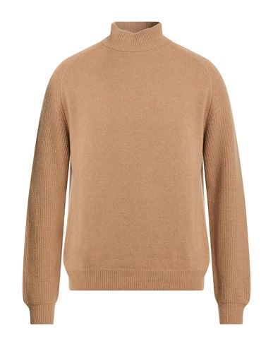 DANIELE FIESOLI Turtleneck Camel Size Wool, Cashmere - Beige