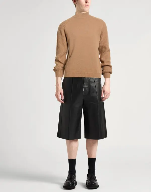 DANIELE FIESOLI Turtleneck Camel Size Wool, Cashmere