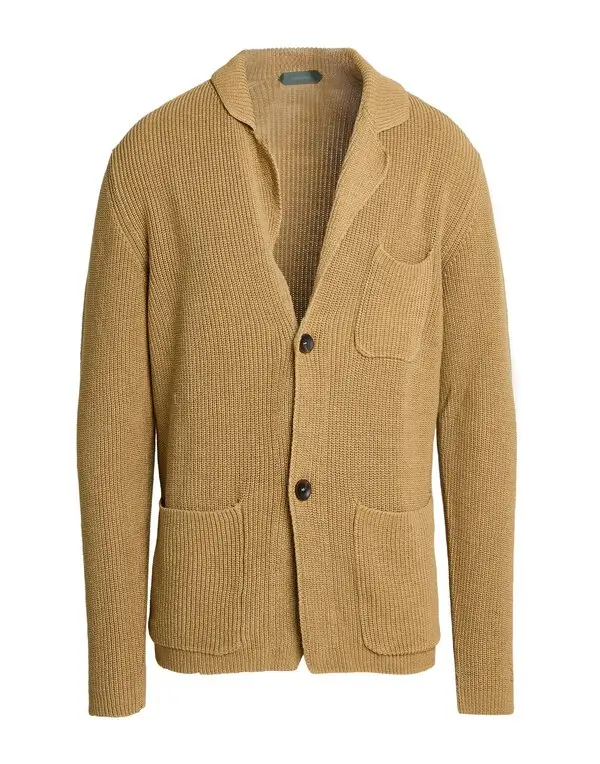 ZANONE Cardigan Sand Size Cotton