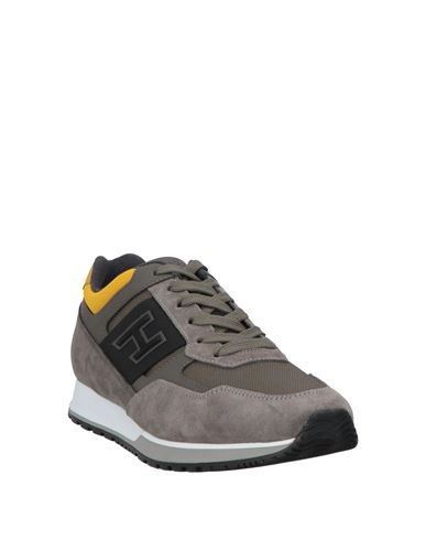 Hogan Sneakers Lead Size Leather, Textile Fibers