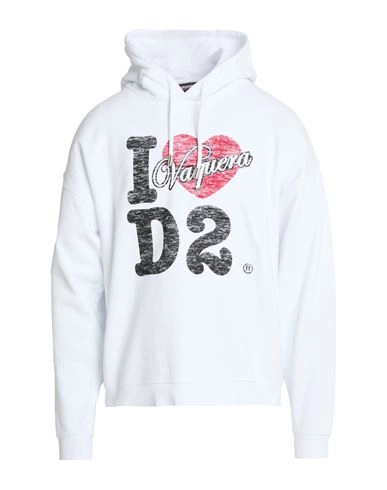 Dsquared2 Cotton Terry Hoodie With Logo Print