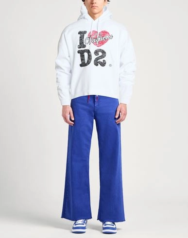 Dsquared2 Cotton Terry Hoodie With Logo Print