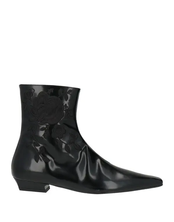 RAS Leather Embroidered Ankle Boots
